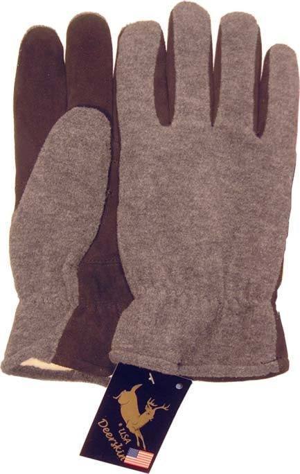Majestic 1663 Black Deerskin Split Leather Driver Gloves Heatlok Lined ...